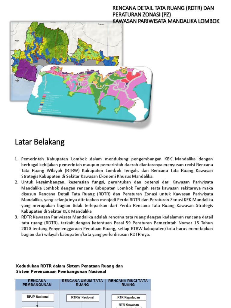 Rencana Detail Tata Ruang (RDTR) Dan | PDF
