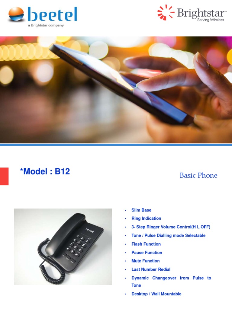 Beetel Phone | PDF | Telephone | Backlight