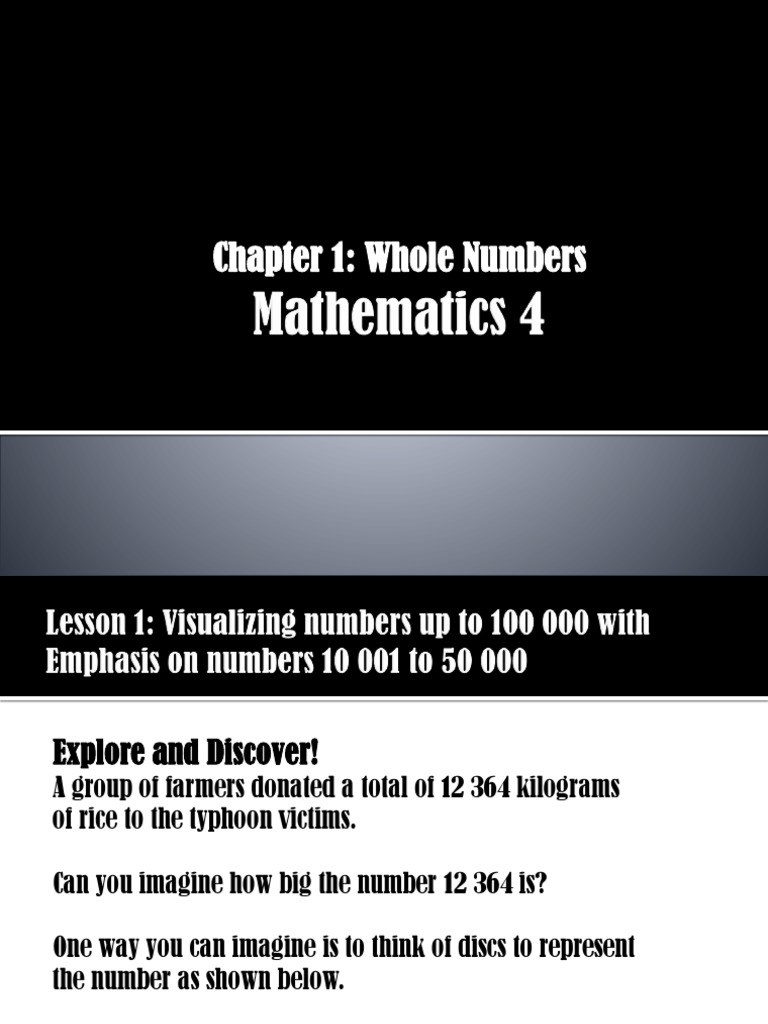 Chapter 1: Whole Numbers | PDF