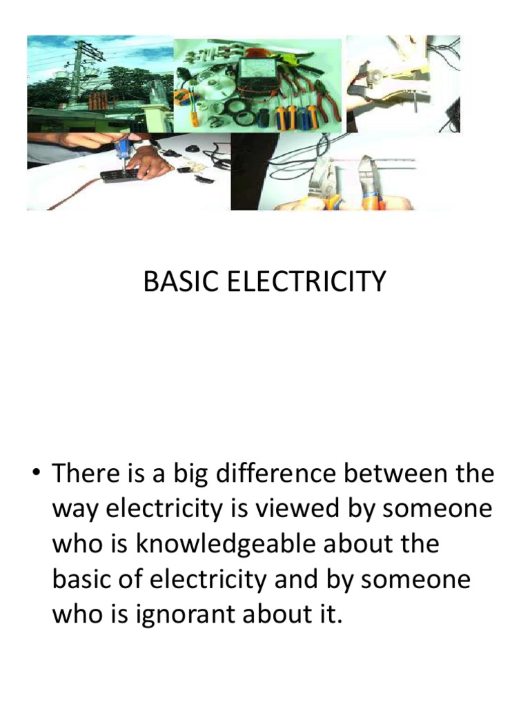 Basic Electricity Tle | Download Free PDF | Electrical Wiring | Electrical Connector