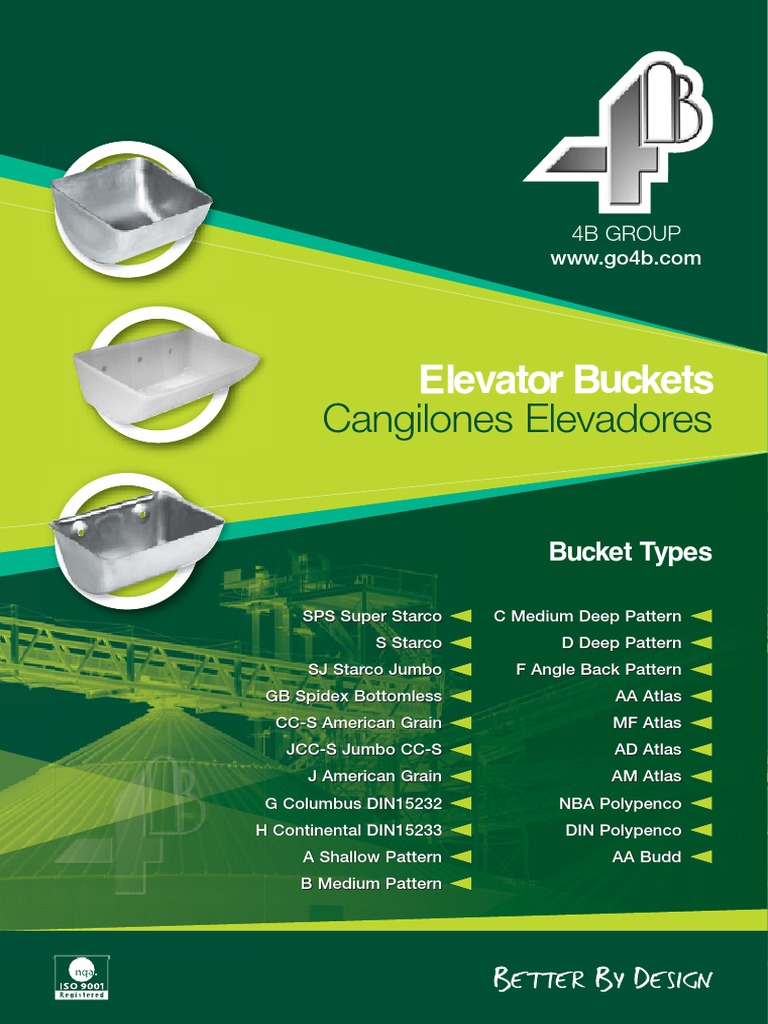 Elevator Buckets Catalogue | PDF | Materials | Building Engineering