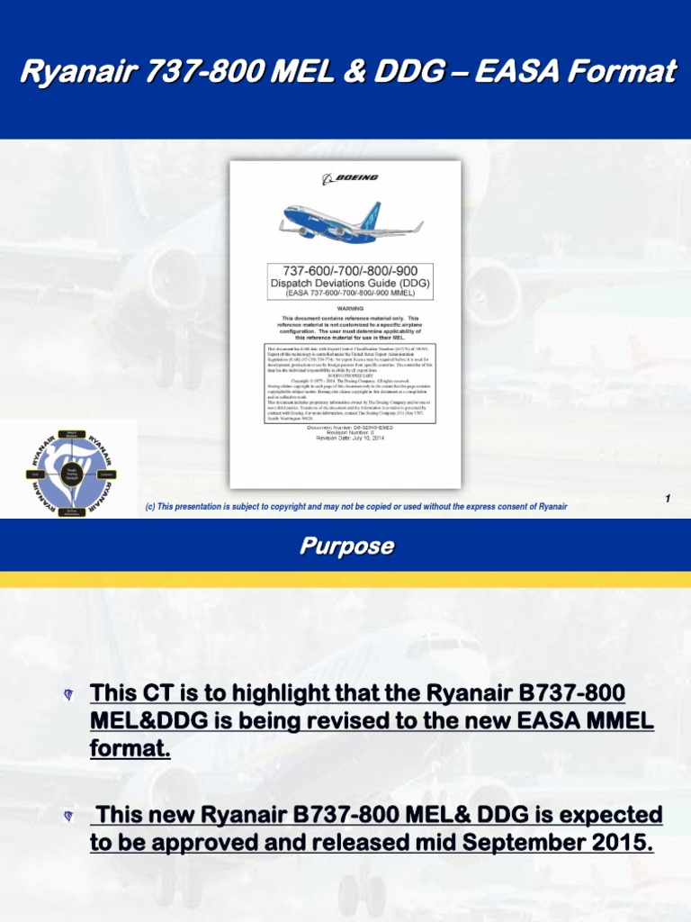 B737-800 MEL DDG - EASA MMEL Format PDF | PDF | Copyright | Aviation