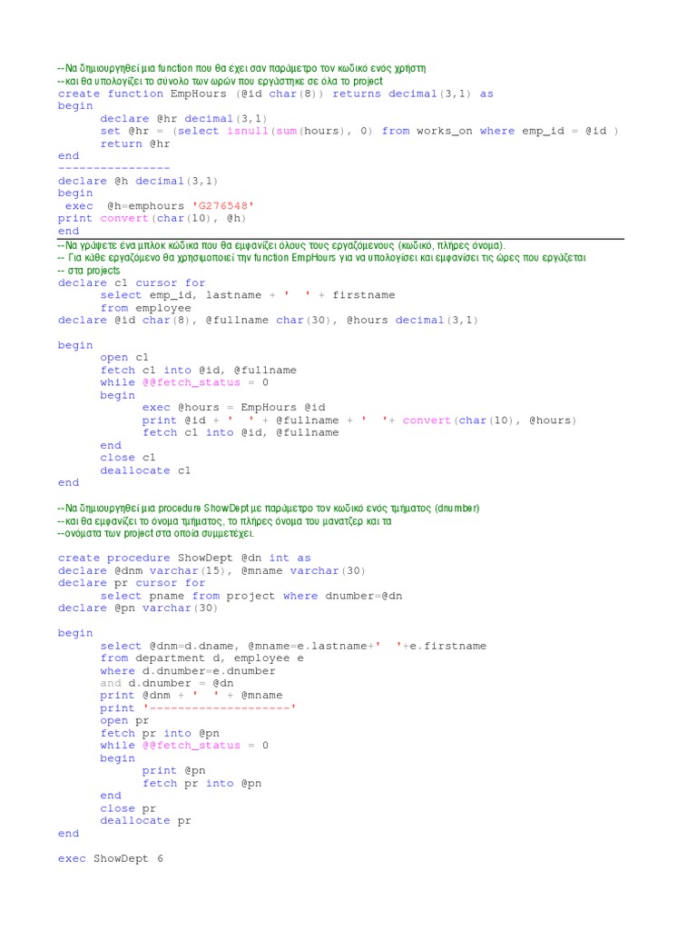 Plsql Exercises Pdf Teaching Mathematics 