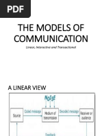 The Models of Communication: Linear, Interactive and Transactional | PDF | Neuropsychology ...