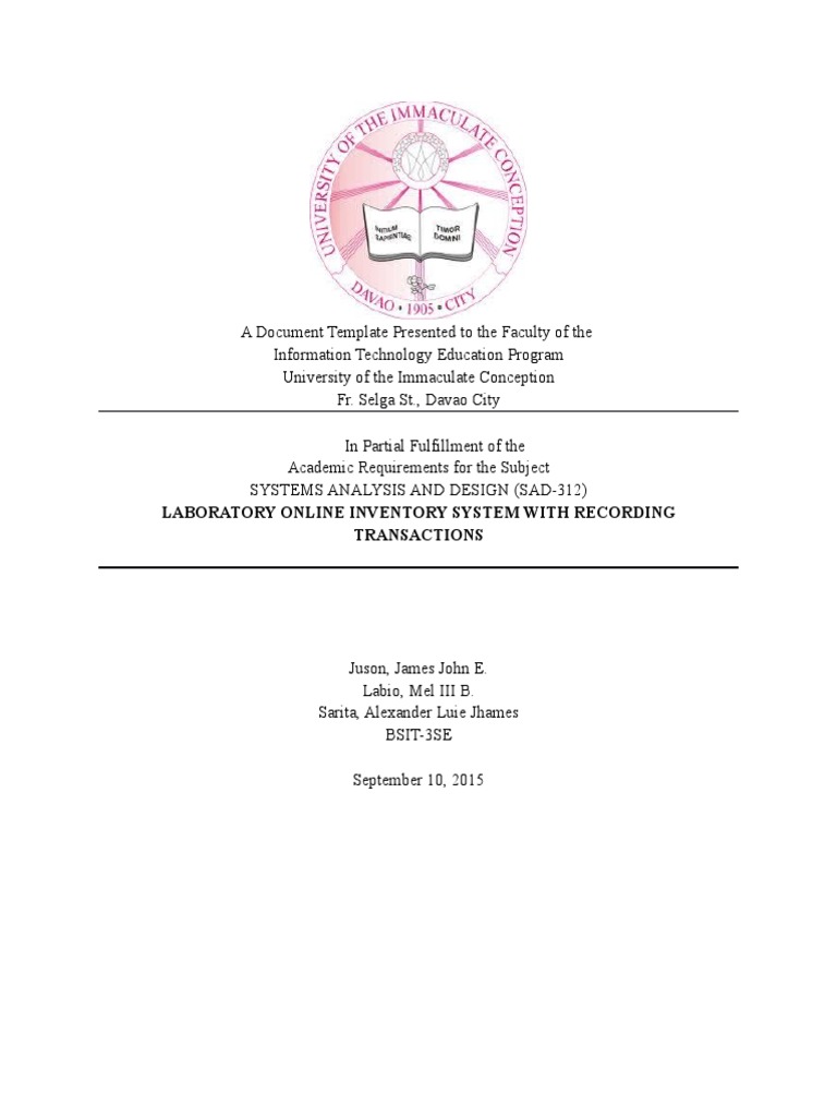 Laboratory Online Inventory System With Recording Transactions | PDF ...