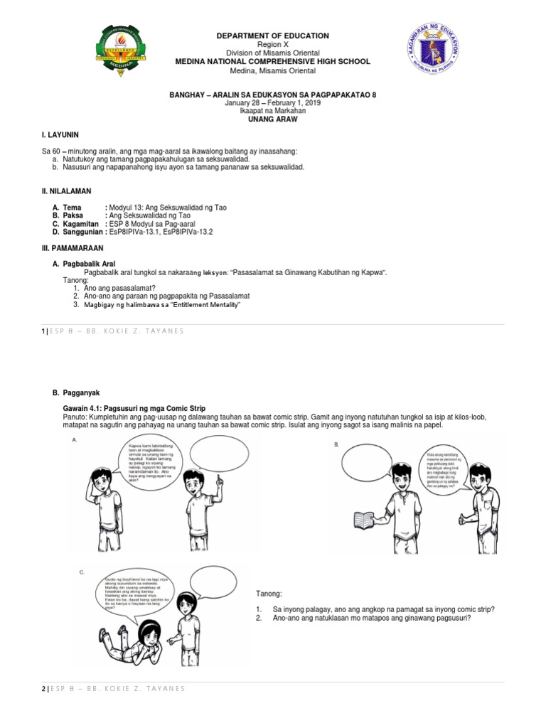 ESP8 Semi-Detailed Lesson Plan | PDF