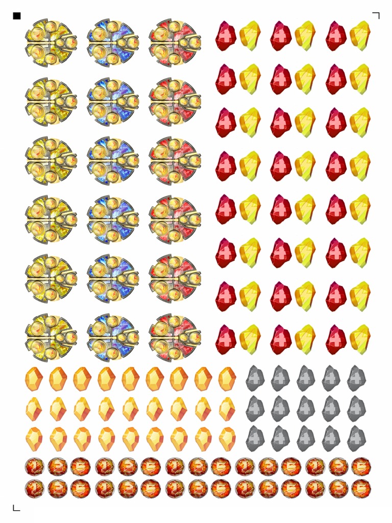 Tokens - Keyforge C Margens para Gabarito 1 | PDF