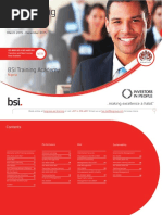 BSI Training Schedule and List | PDF | Educational Technology