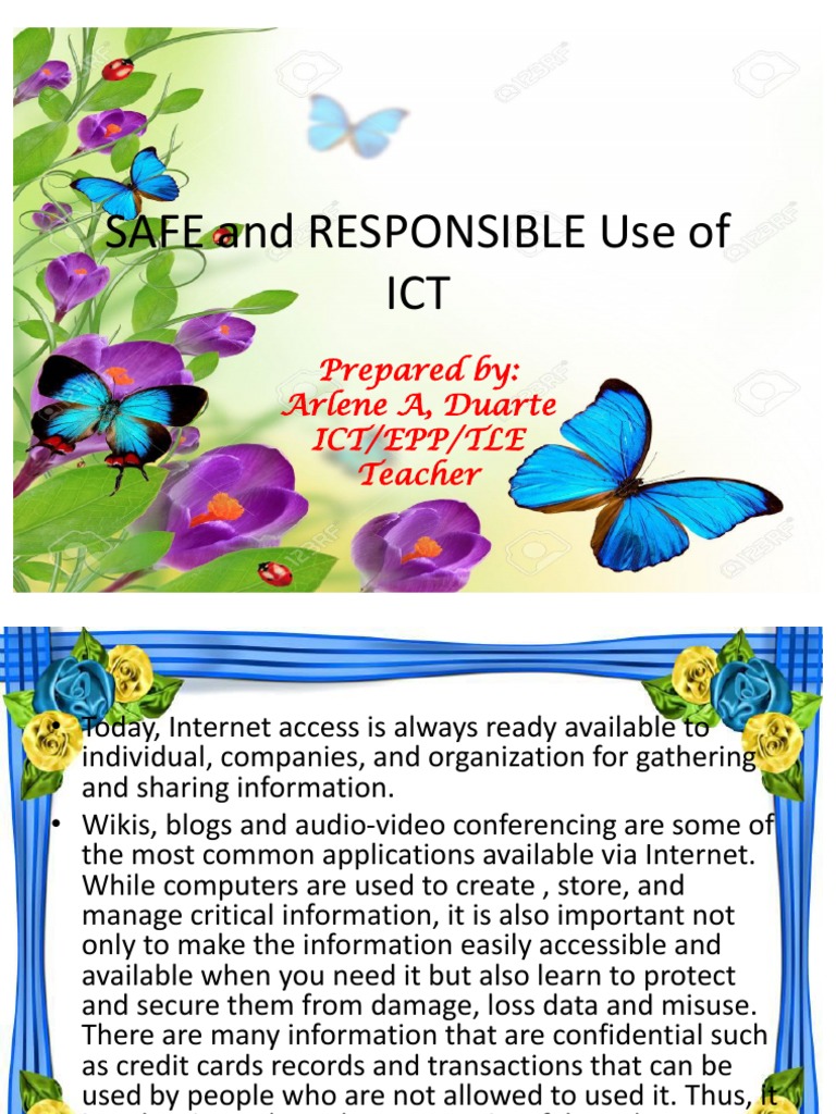 Responsible Use of Ict | PDF | Wiki | Educational Technology