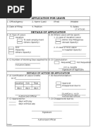 CSC Form 6 Leave Application Guide | PDF