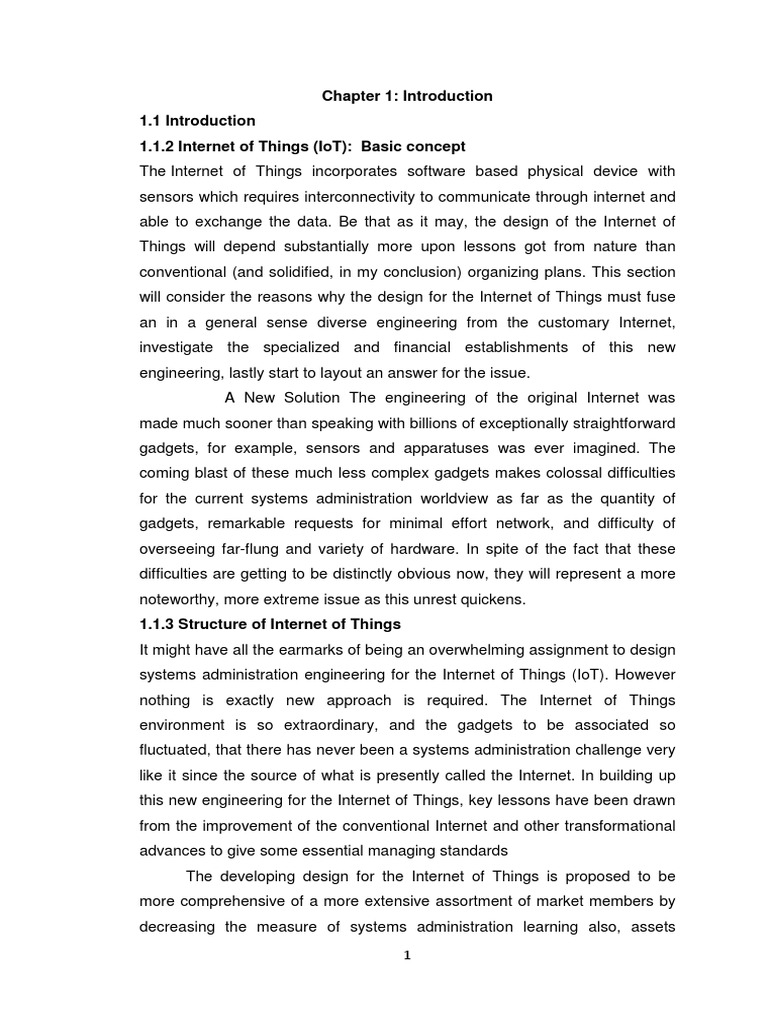 Chapter 1: Introduction 1.1.2 Internet of Things (Iot) : Basic Concept | PDF | Apache Spark ...