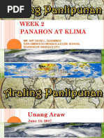 AP Aralin 5 Mga Salik Na May Kinalaman Sa Klima NG Bansa | PDF