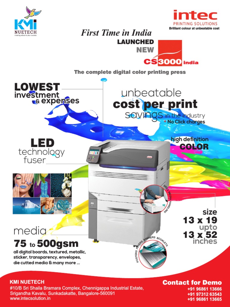 Cs 3000 | PDF | Printer (Computing) | Paper