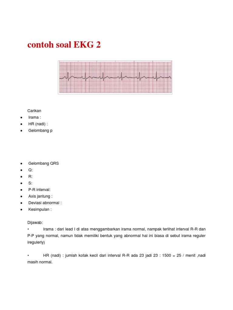 Soal Ekg | PDF