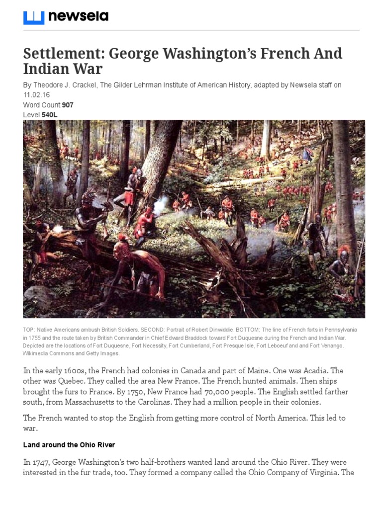 Settlement - George Washingtons French and Indian War | PDF | George ...