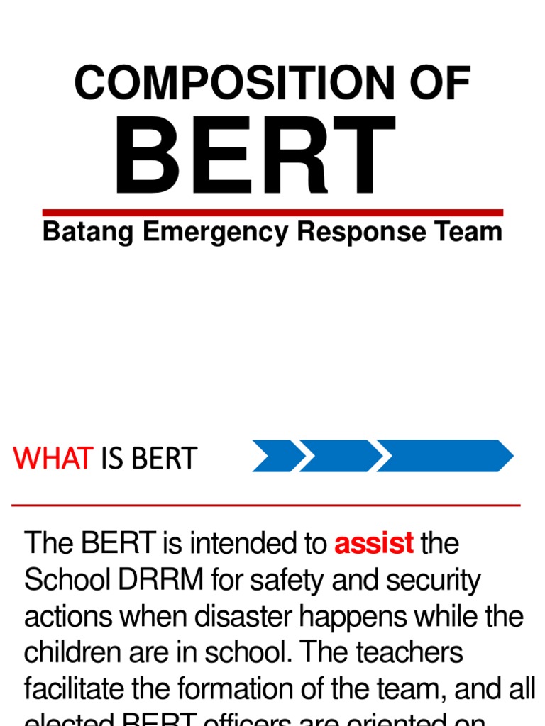 3 BERT Composition | PDF | Emergency Evacuation | Disasters