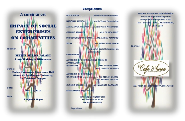 SEED Seminar - Program Flow | PDF | Entrepreneurship | Small Business