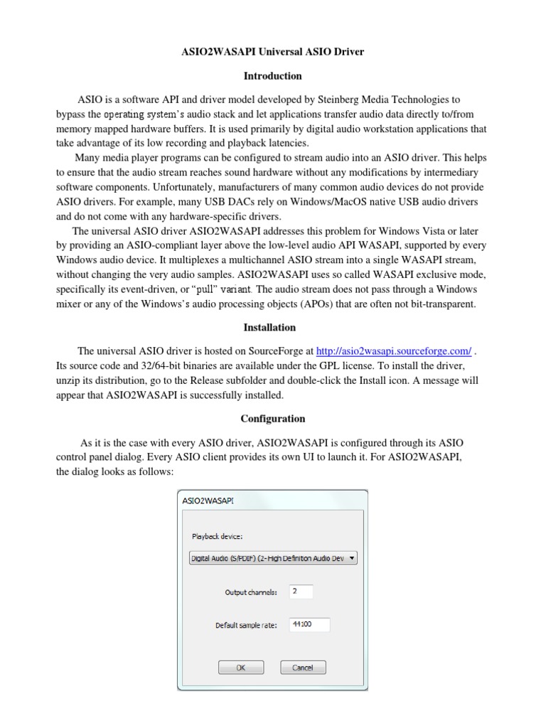 Awio2wasapi PDF | PDF | Device Driver | Computing Platforms