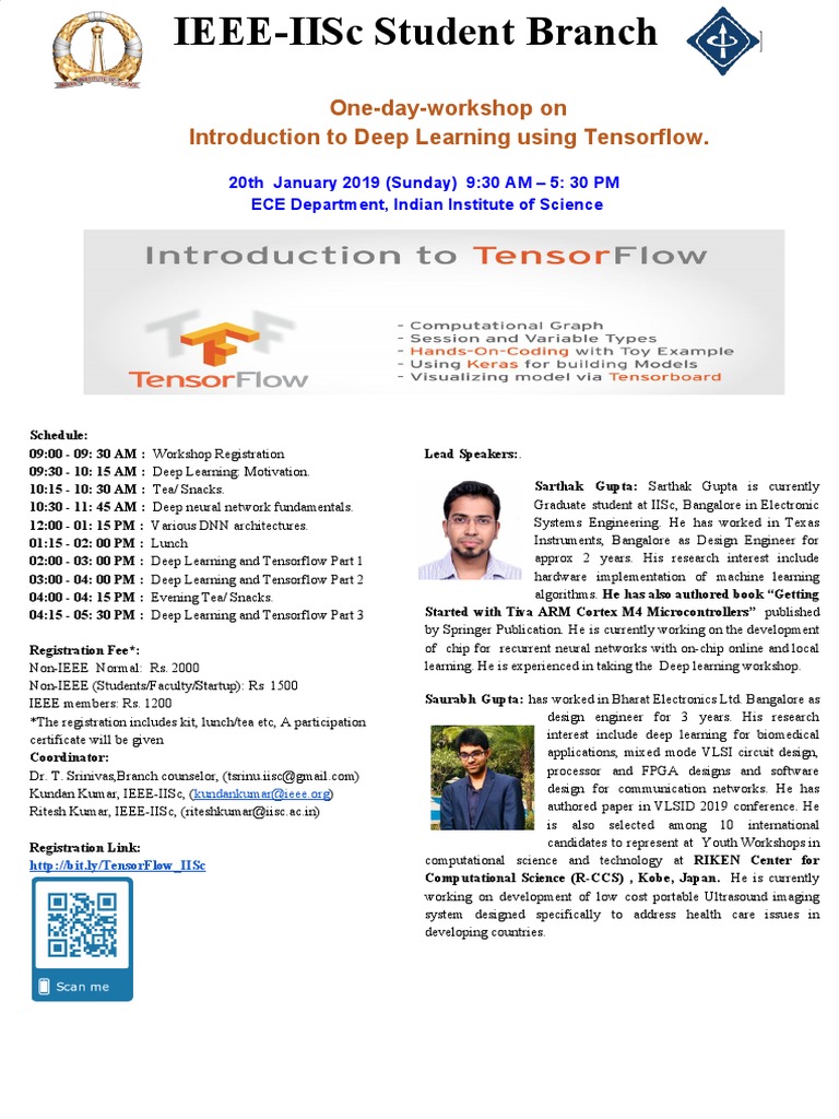 One-Day-Workshop On Introduction To Deep Learning Using Tensorflow ...