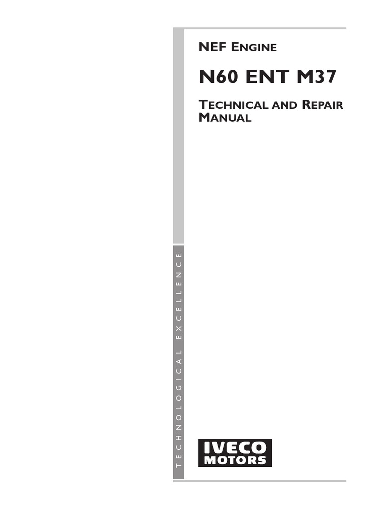 IVECO N60 ENT M37 Engine Manual | PDF | Internal Combustion Engine ...