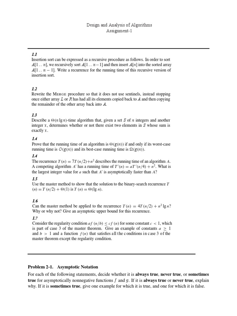 Daa Assign1 | PDF | Vertex (Geometry) | Time Complexity