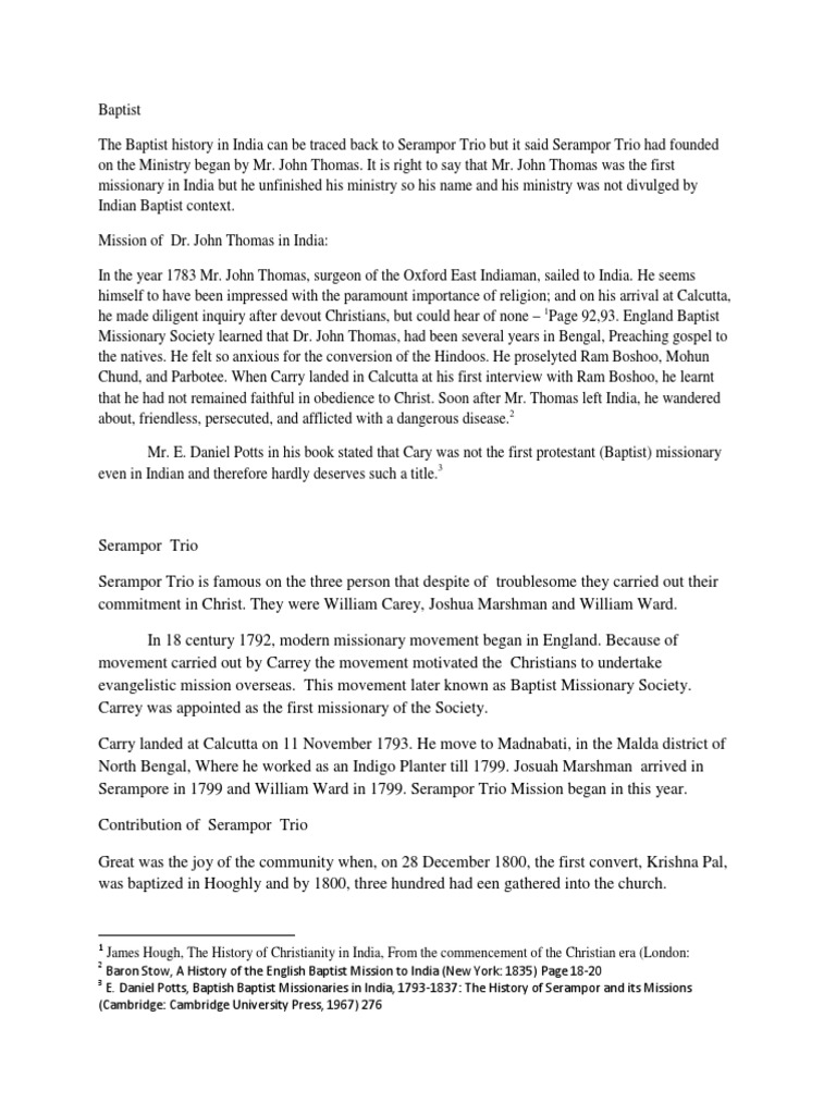 Baptist Origin | Download Free PDF | Christian Mission | Religious Faiths