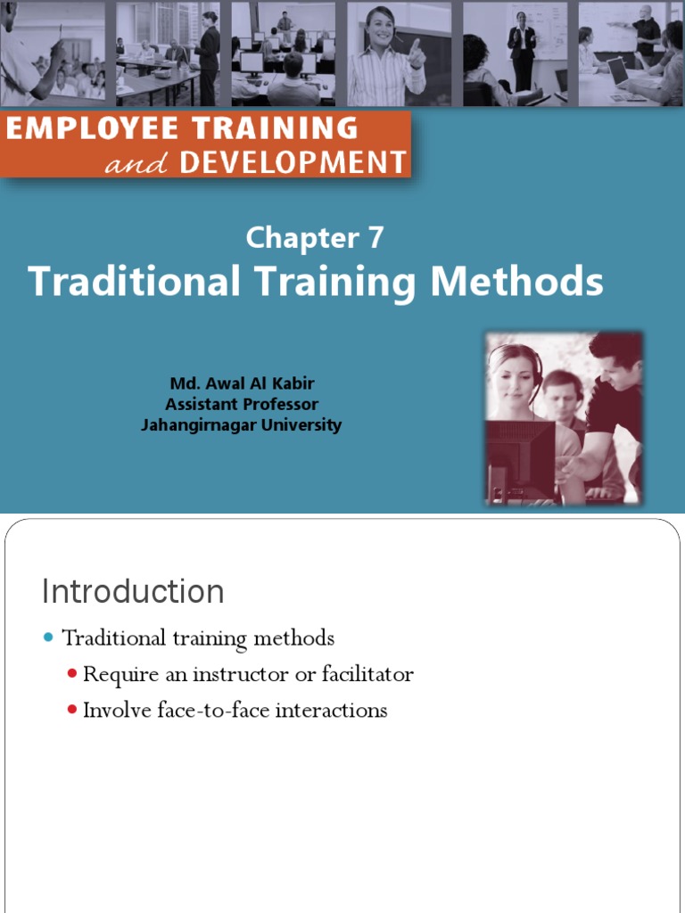 CHP 7 Traditional Training Methods | PDF | Employment | Simulation
