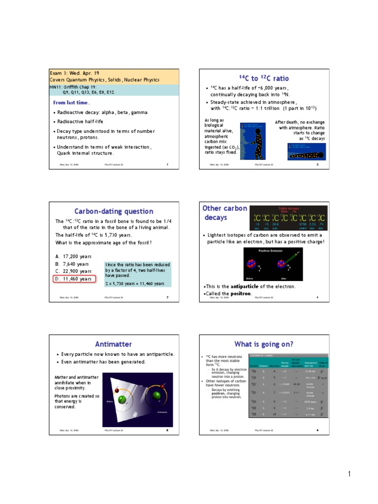 Cto C Ratio: From Last Time | PDF | Neutron | Nuclear Fission