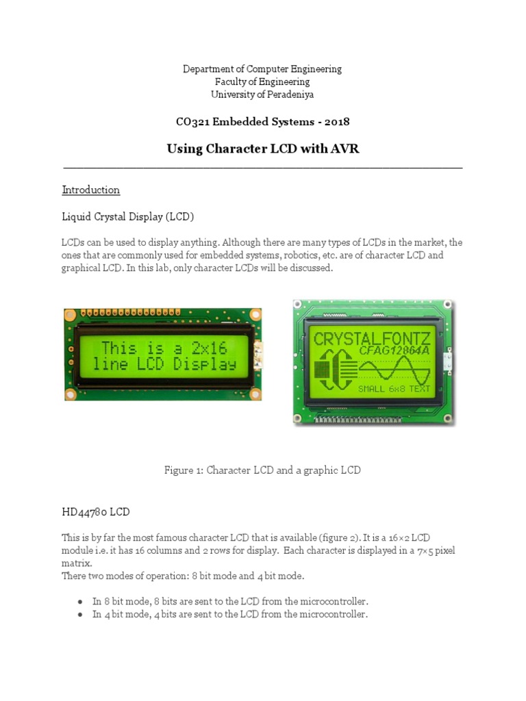 LCD Interfacing | PDF | Liquid Crystal Display | Computer Hardware