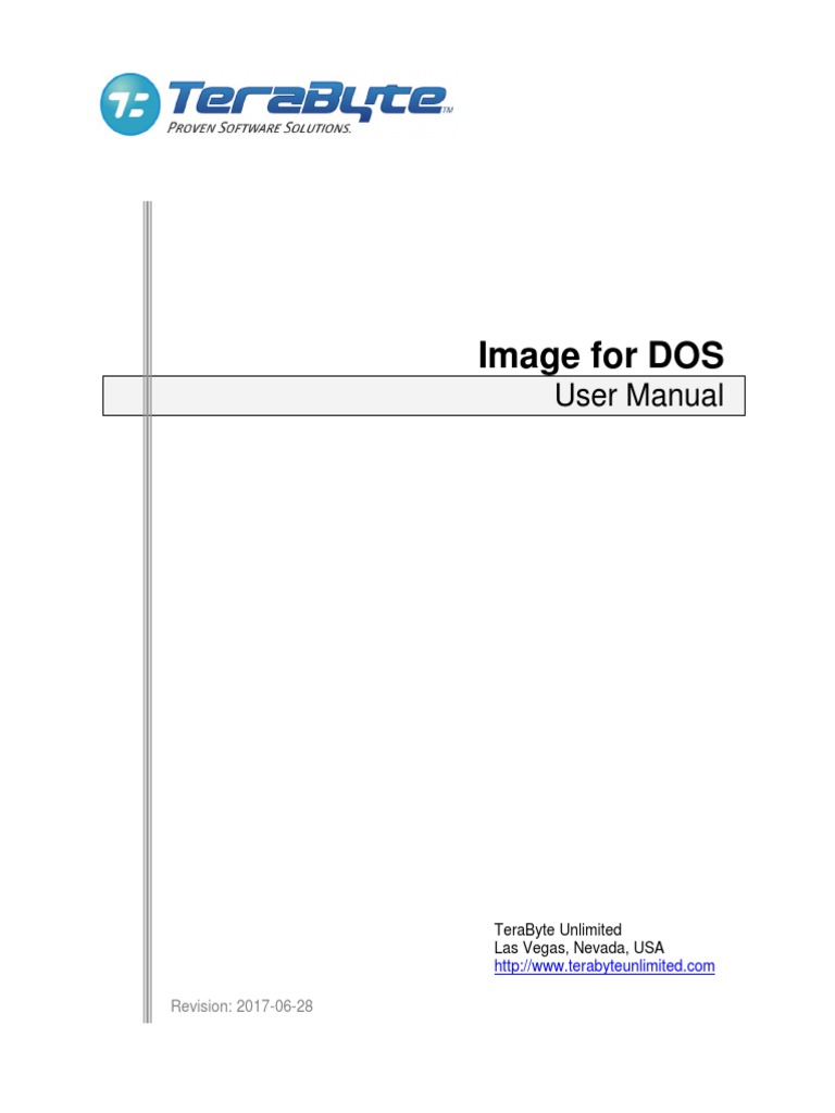 Image For DOS: User Manual | PDF | Booting | Backup