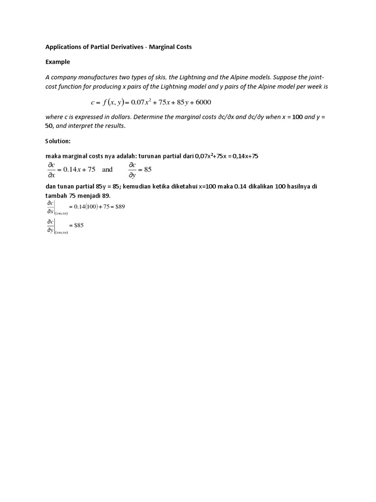 Applications of Partial Derivatives | PDF