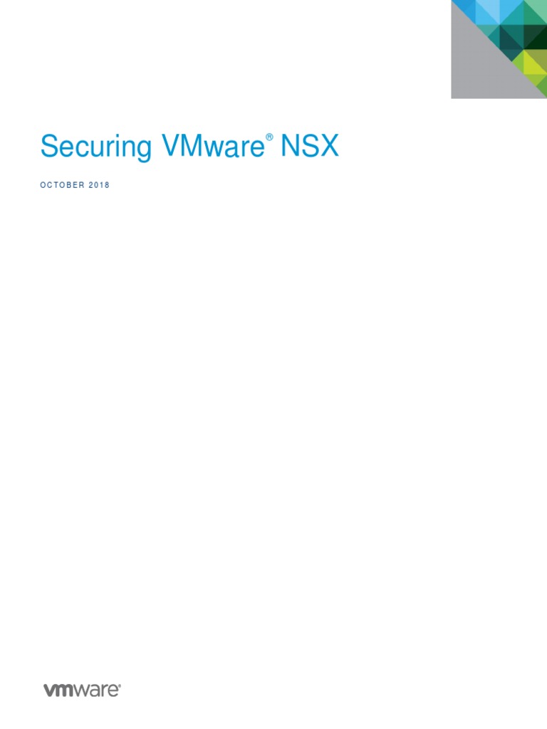 Security Configuration Guide of NSX-6.4-final-U1 PDF | PDF | Secure ...