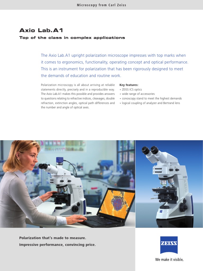 AxioLab A1 Pol | PDF | Microscopy | Optics