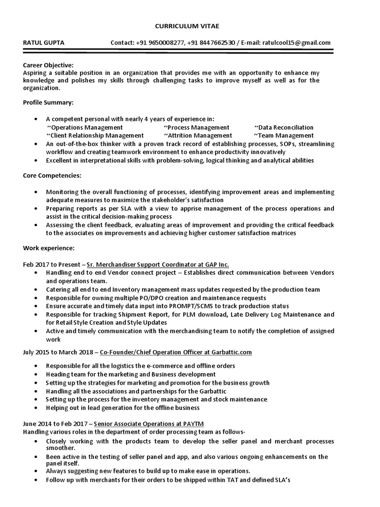 Resume | PDF | Critical Thinking | Communication