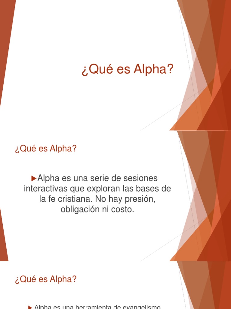 Qué Es Alpha | PDF | Oración | espíritu Santo