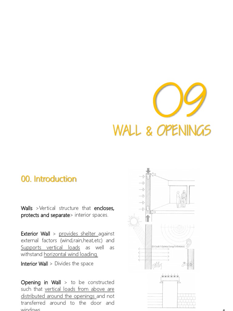 09 - Walls & Openings | PDF | Masonry | Brick