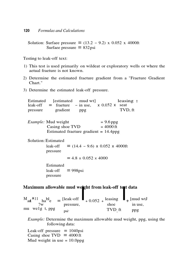 Páginas DesdeFormulas Calculations Drilling Production Workover | PDF | Casing (Borehole ...