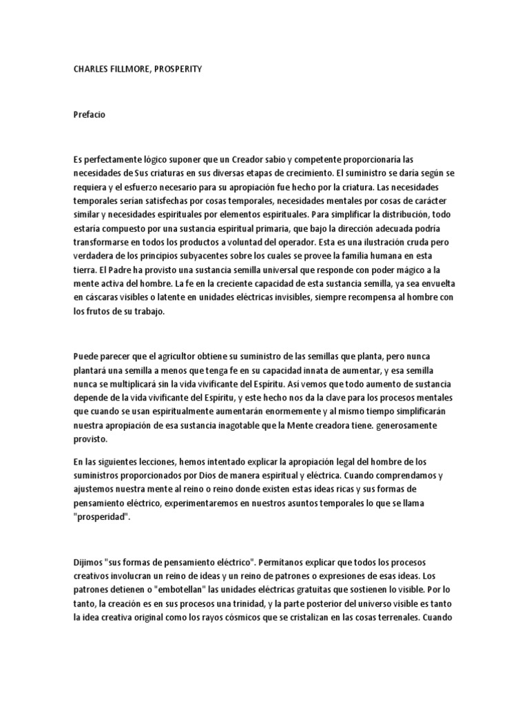 Charles Fillmore | PDF | Mente | Espacio