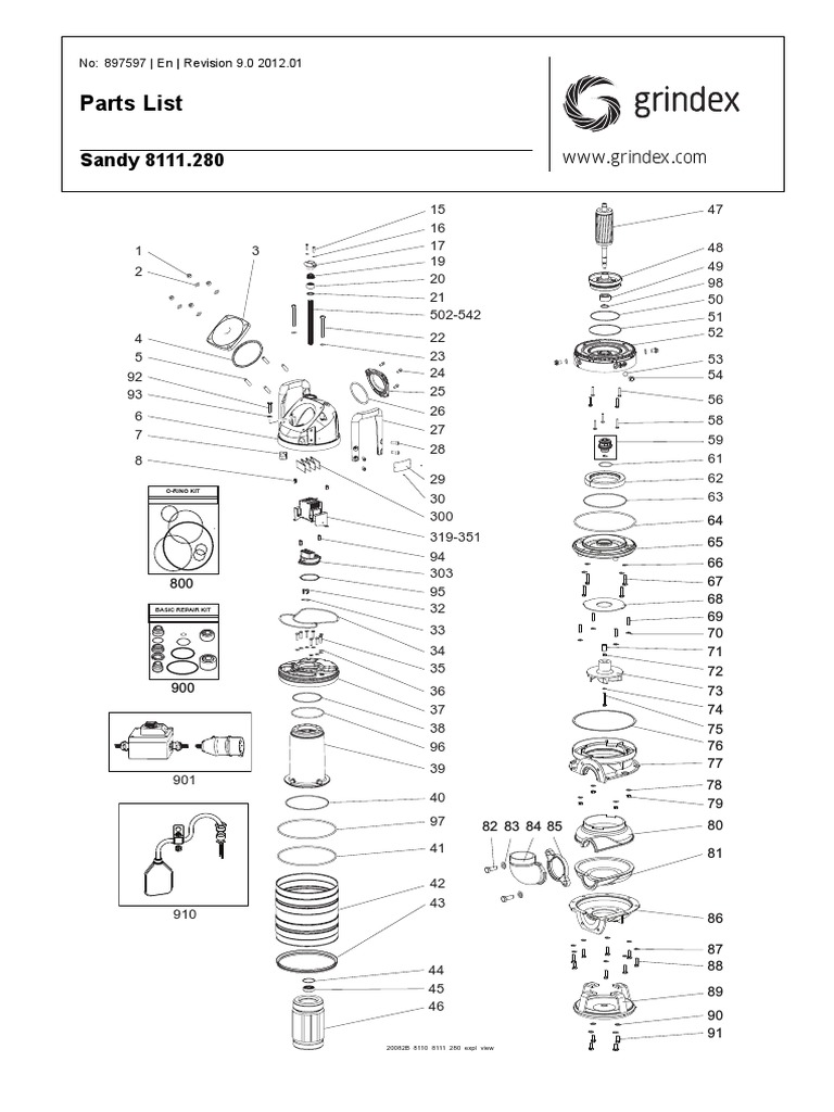 Bomba Grindex Sandy N | PDF | Mechanical Engineering | Manufactured Goods