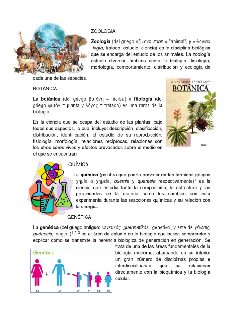 Introducción a la Zoología y Botánica | PDF | Astronomía | Biología