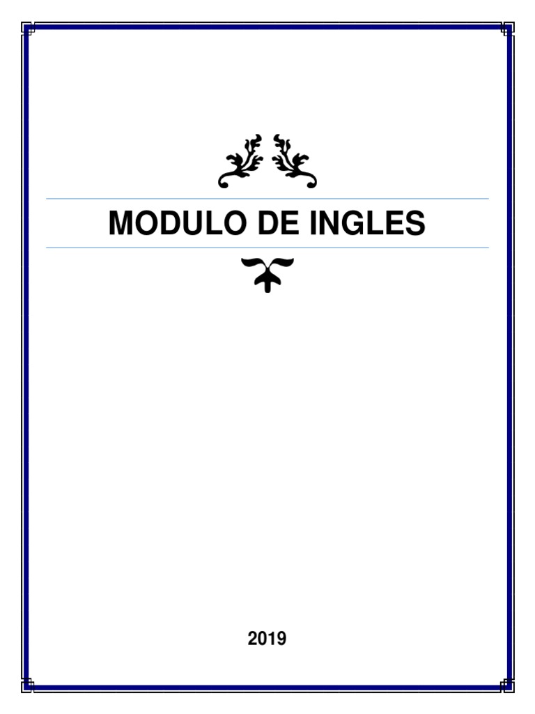 Modulo de Ingles | PDF | Verbo | Sustantivo