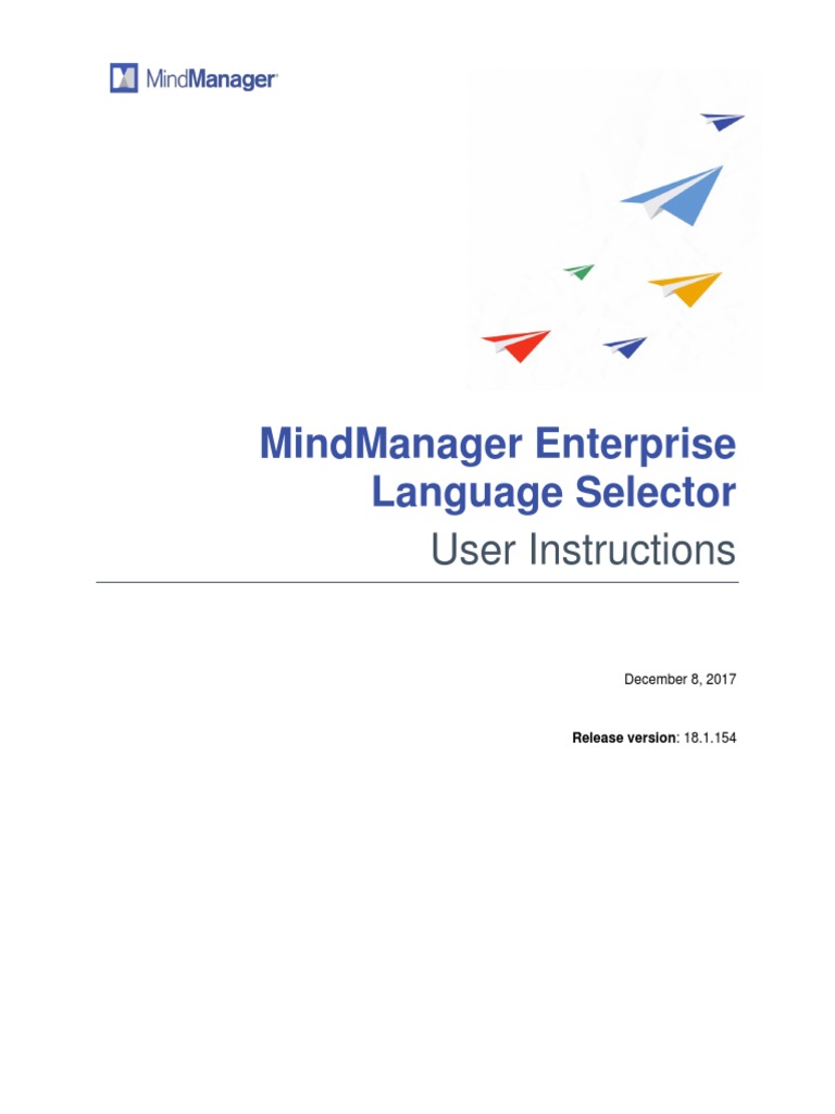 MindManager Enterprise Language Selector | PDF | Business | Computers