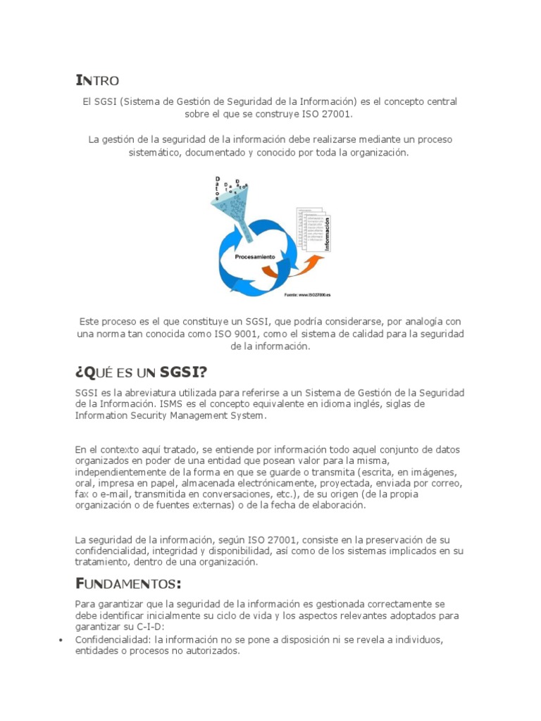 Guía Completa sobre SGSI e ISO 27001 | PDF | La seguridad informática ...