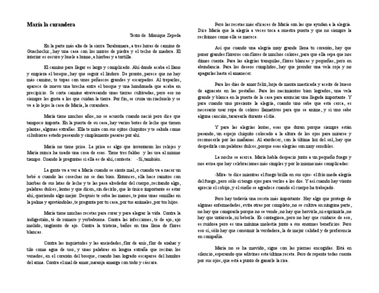 María La Curandera | PDF | Naturaleza