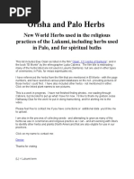 Ewe Osain: Herbal Guide for Orishas | PDF | Domesticated Plants ...
