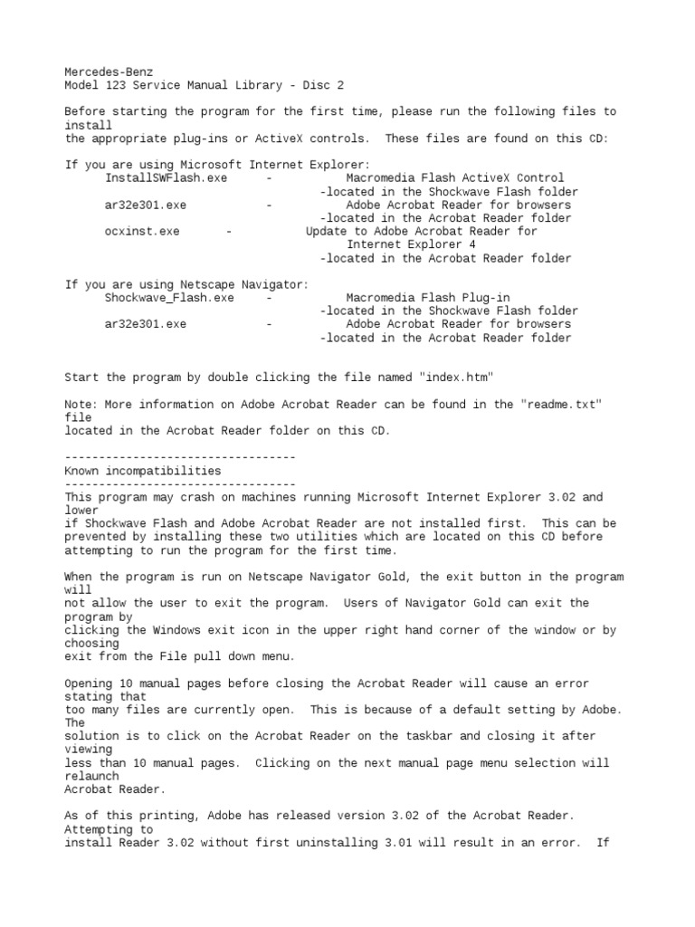 Readme | PDF | Adobe Flash | Internet Explorer