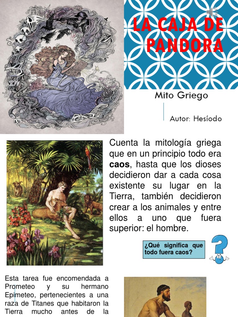 La Caja de Pandora | Prometeo | Mitología