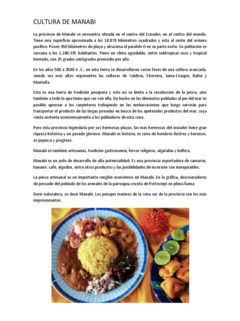 Cultura de Manabi | PDF