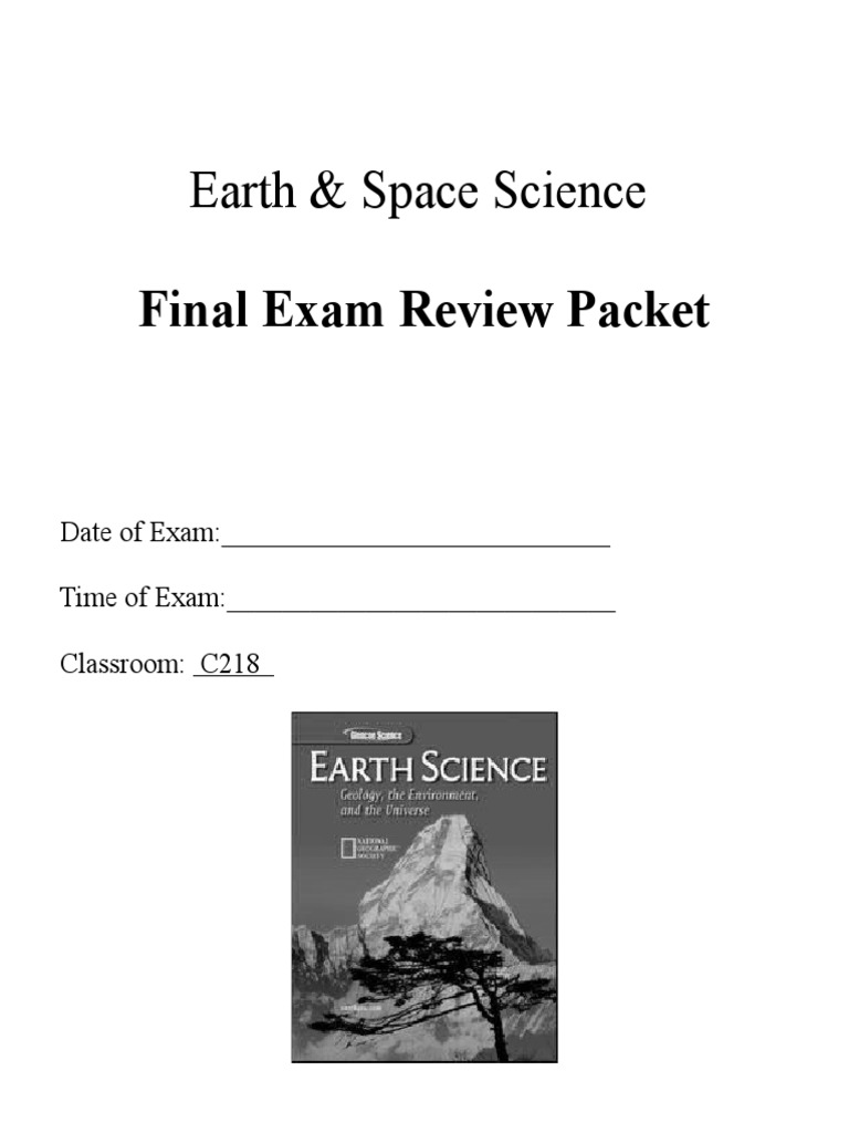 A Comprehensive Review of Key Concepts in Earth and Space Science for ...