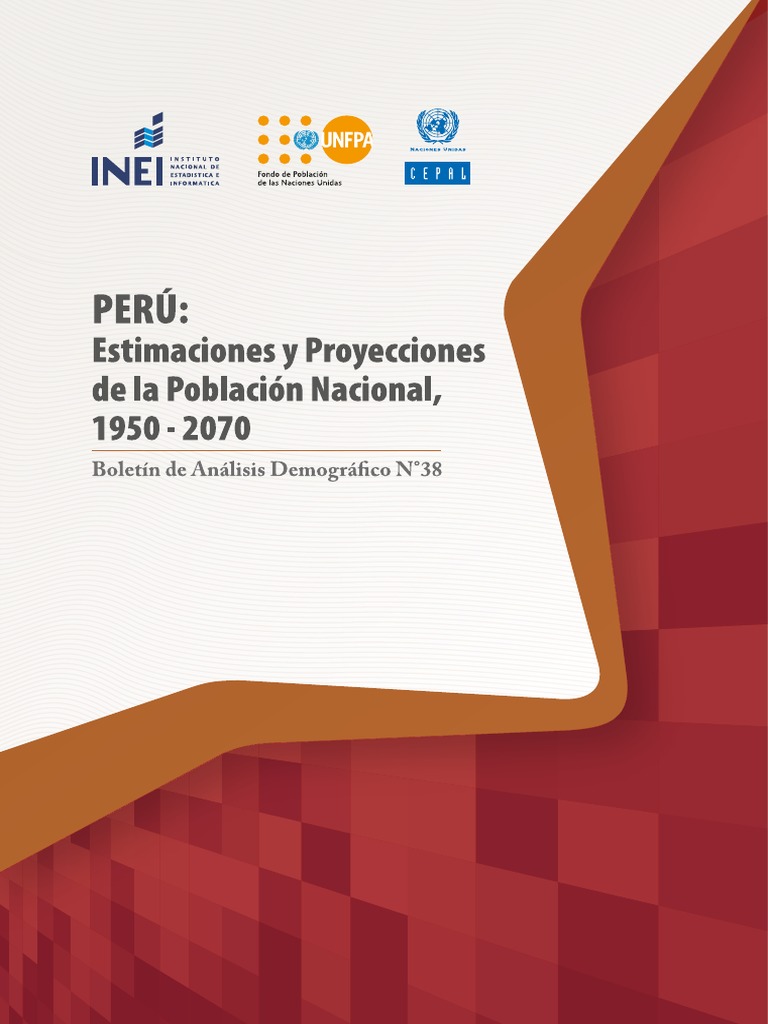 Perú: Estimaciones y Proyecciones de la Población Nacional, 1950-2070 ...